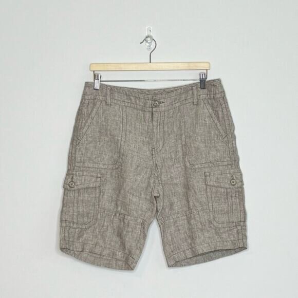 CAbi | Shorts | Cabi Linen Cargo Long Shorts | Poshmark